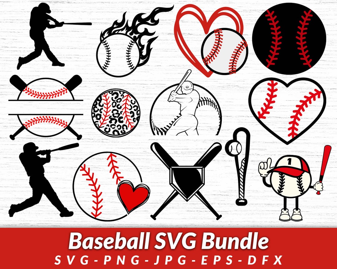 Baseball SVG Bundle, Sports Clipart, Baseball Player, Baseball ...