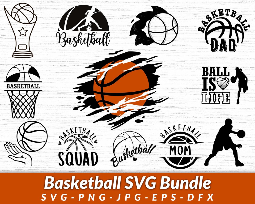 Basketball SVG Bundle, Sports Clipart, Basketball Player, Basketball ...