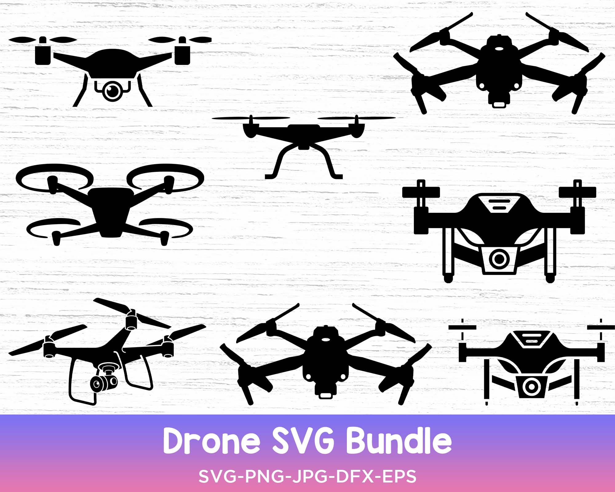 Drone SVG Bundle, Drone Vector, Drone Cut Files, Drone Pilot Svg, High ...