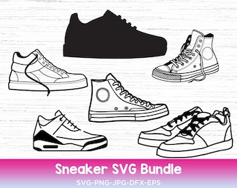 Sneaker Svg Bundle, Sneaker Svg, Sneaker Png, Sneakers, Sneaker ...