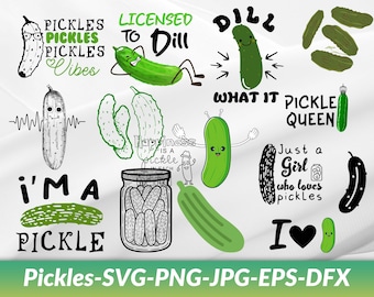 Pickles Svg Bundle, Pickles Png Bundle, Pickles Vector Clipart, Pickles Svg, Pickles Png ...