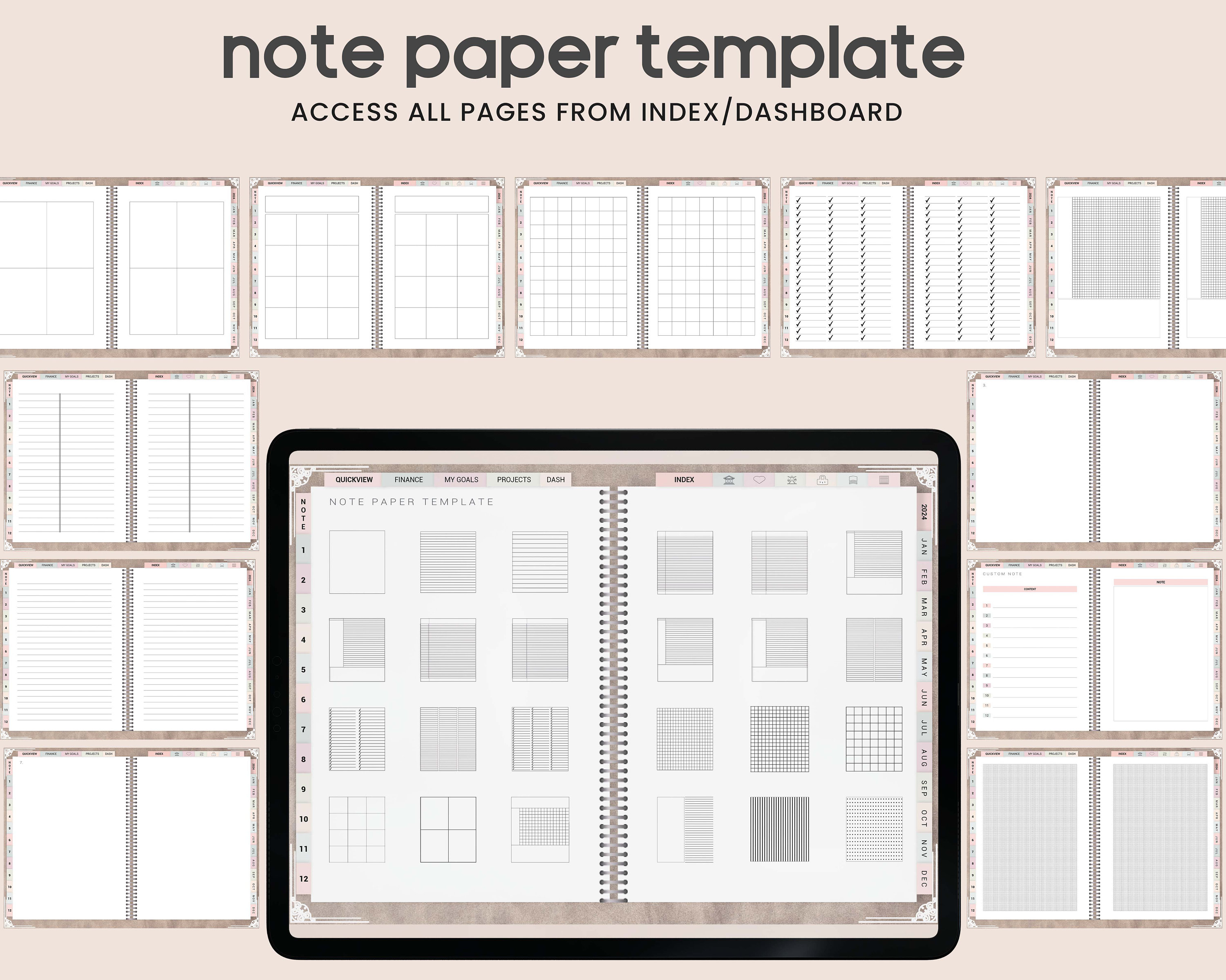 Digital Planner 2024 Minimalist, iPad Planner Android Planner, Ultimate ...