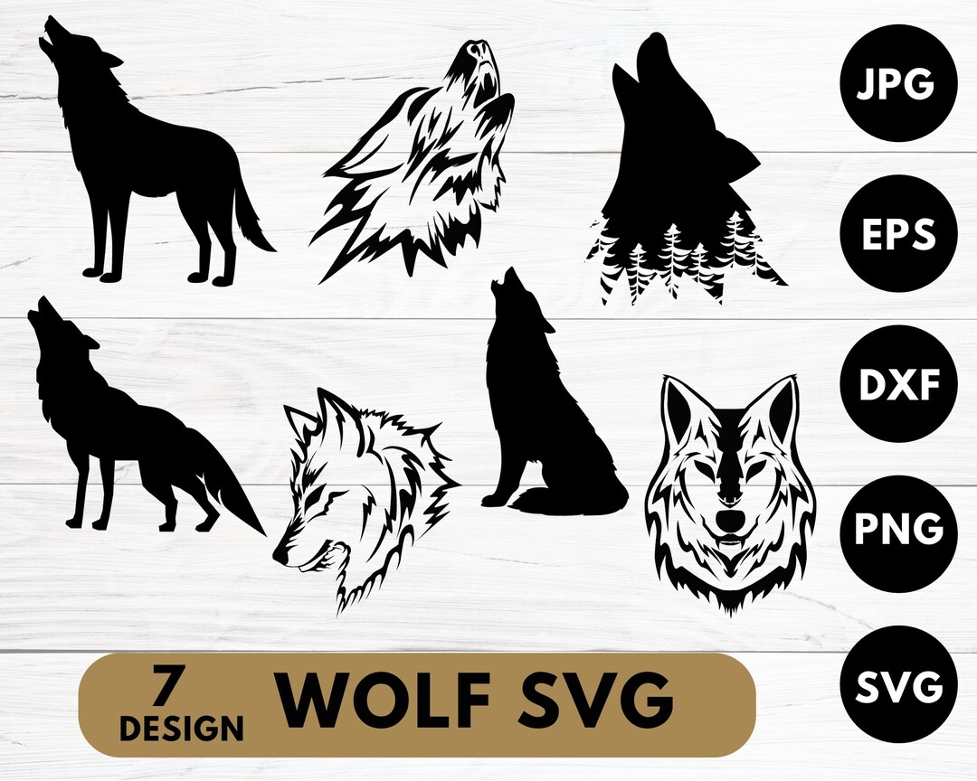 Wolf SVG Bundle, Wolf Svg, Wolf Png Bundle, Wolf Clipart, Wolf Svg ...