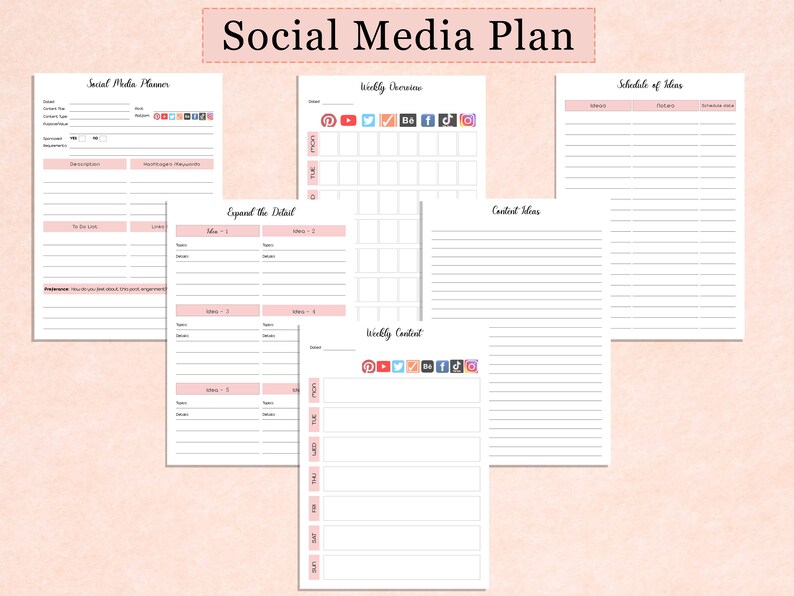 ADHD Digital Planner for Adults, 2024 Calendar (printable, Editable) - Etsy