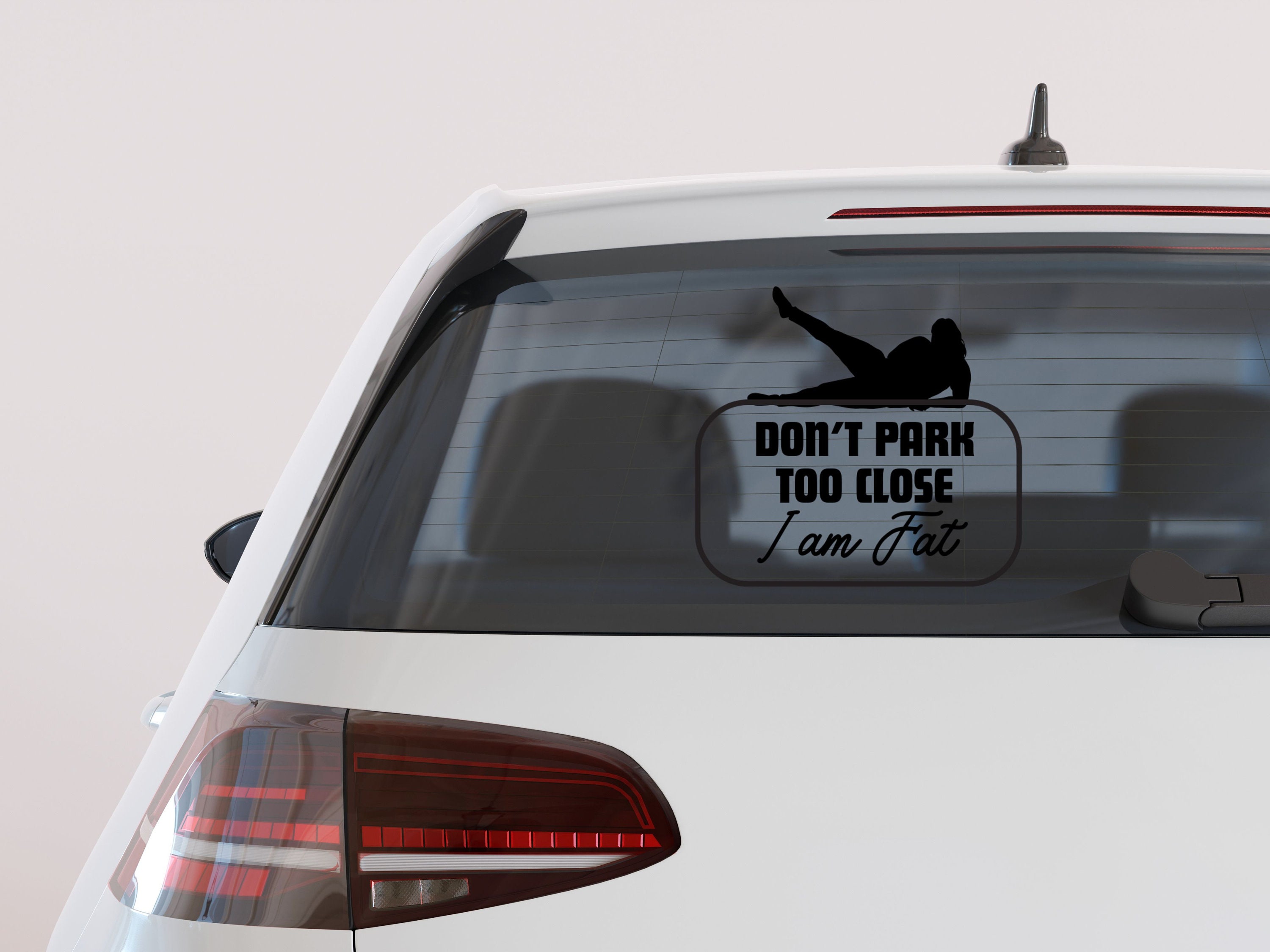 Thick SVG Bundle Car Decal Designs Parking Warning Graphics Funny ...