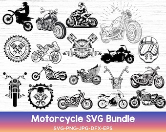 Motorcycle SVG Bundle, Motor Bike Svg, Motorcycle Clipart, Motorcycle ...