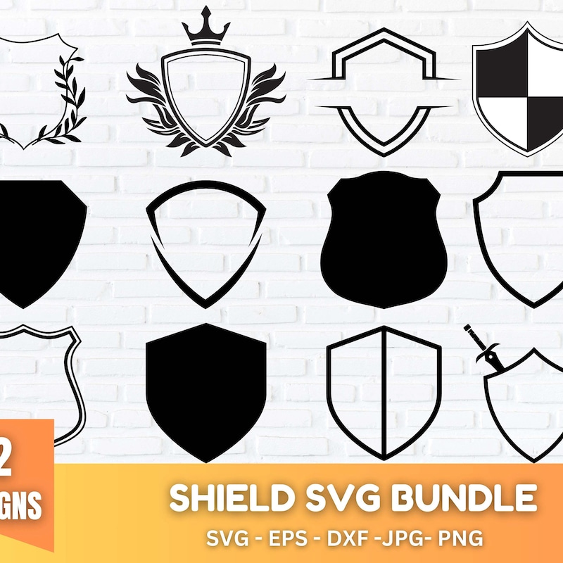 Shield Svg - Etsy