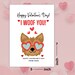 EDITABLE Printable Dog Valentine Cards, Valentines Day Cards, Valentine ...