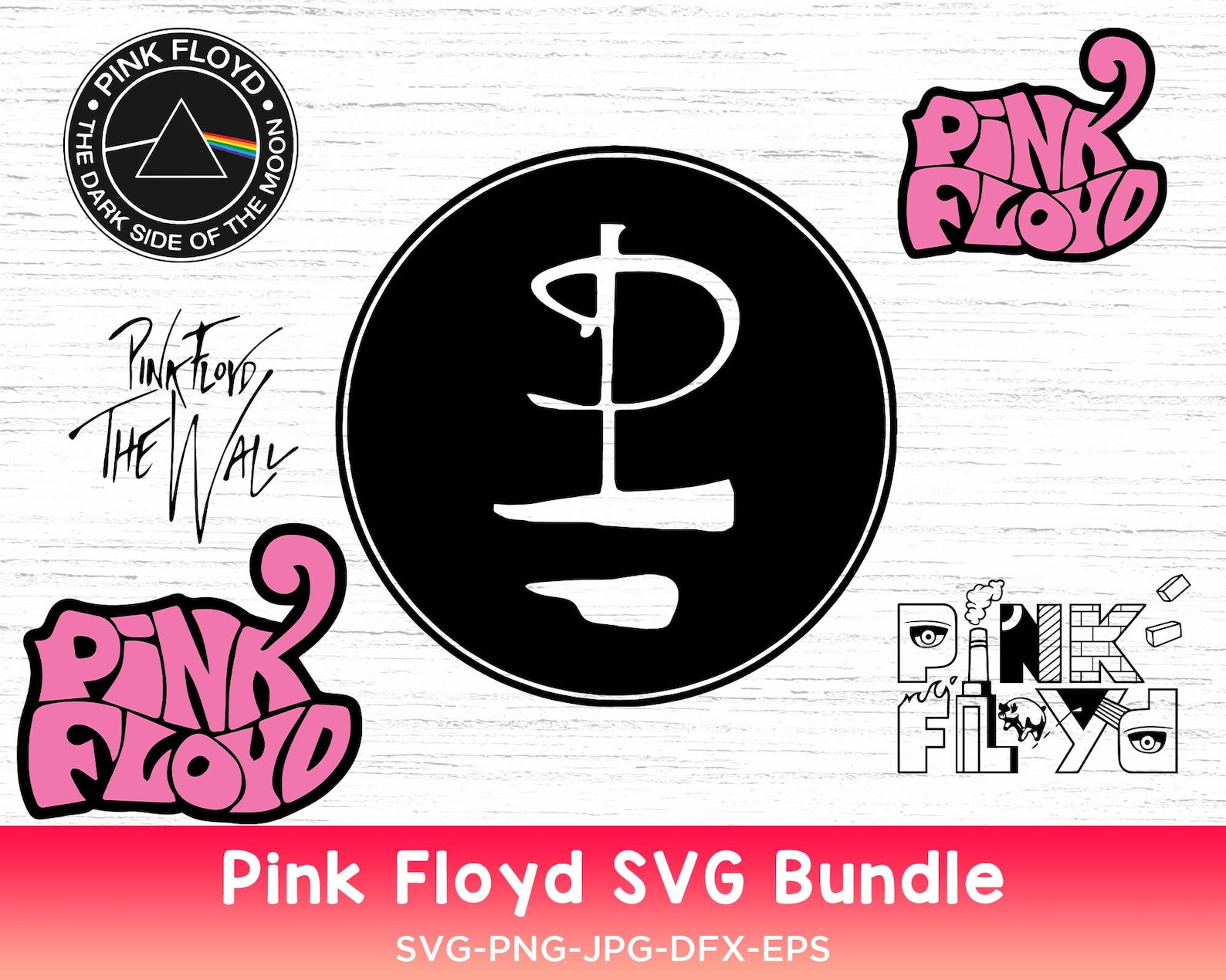 Pink Floyd SVG, Pink Floyd SVG Bundle, Pink Floyd SVG Tshirt Design ...