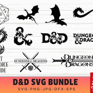 Dnd Svg Bundle, Dnd Png Bundle, Dnd Dxf Bundle, Dnd Silhouette Designs ...