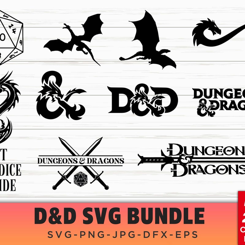 Dungeons and Dragons Svg - Etsy Canada