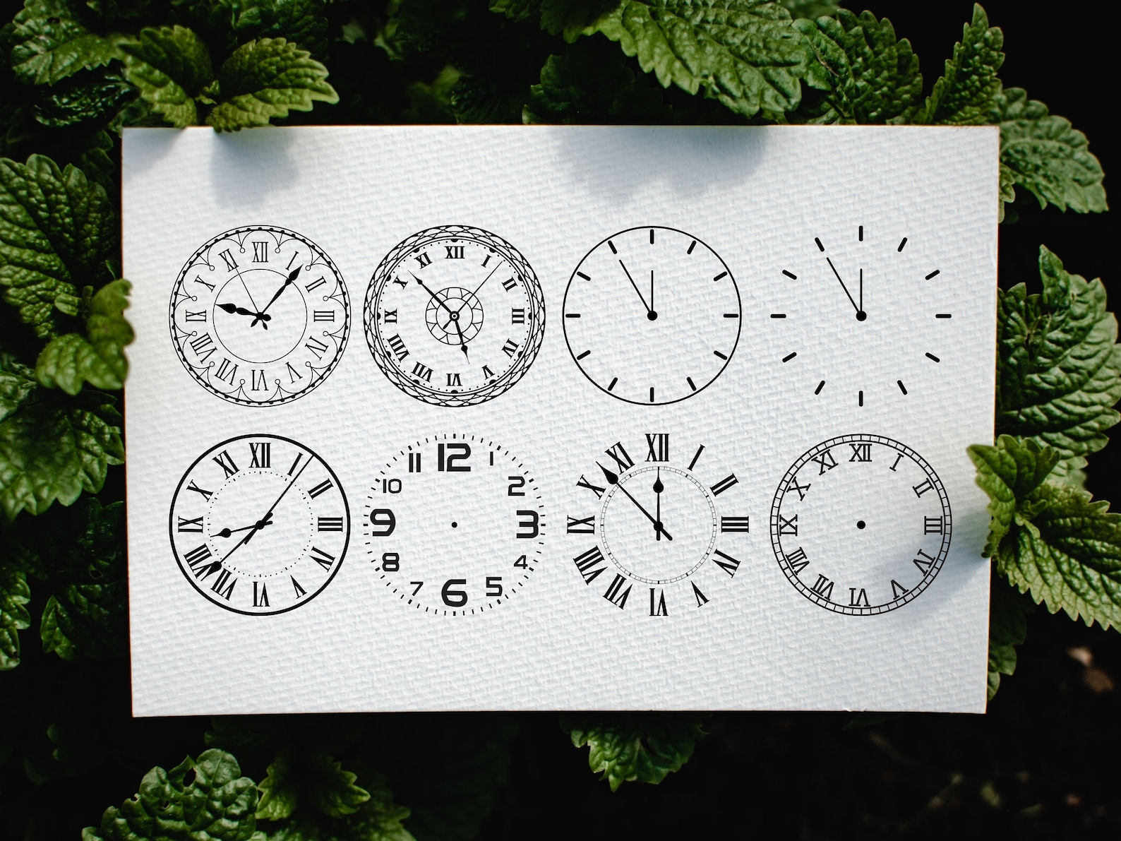 Clock Face SVG Bundle, Clock Svg, Clock Face Clipart Bundle Cut Files ...