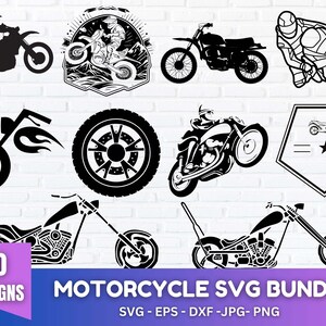 Motorcycle SVG Bundle, Motor Bike Svg, Motorcycle Clipart, Motorcycle ...
