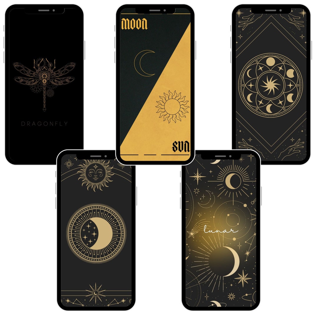 Black Solar Eclipse Phone Wallpaper Digital Download, Minimalist Mobile ...