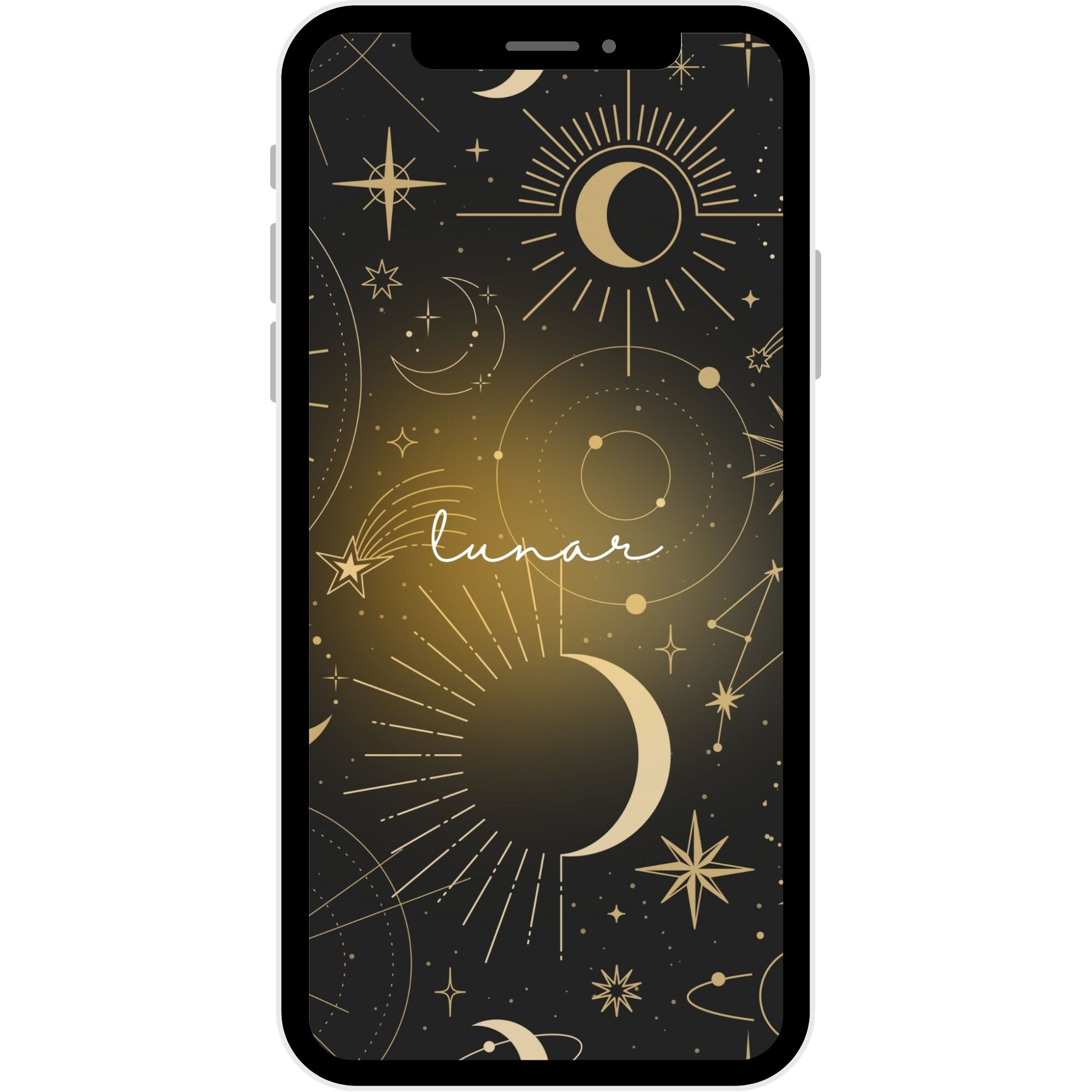 Black Solar Eclipse Phone Wallpaper Digital Download, Minimalist Mobile ...