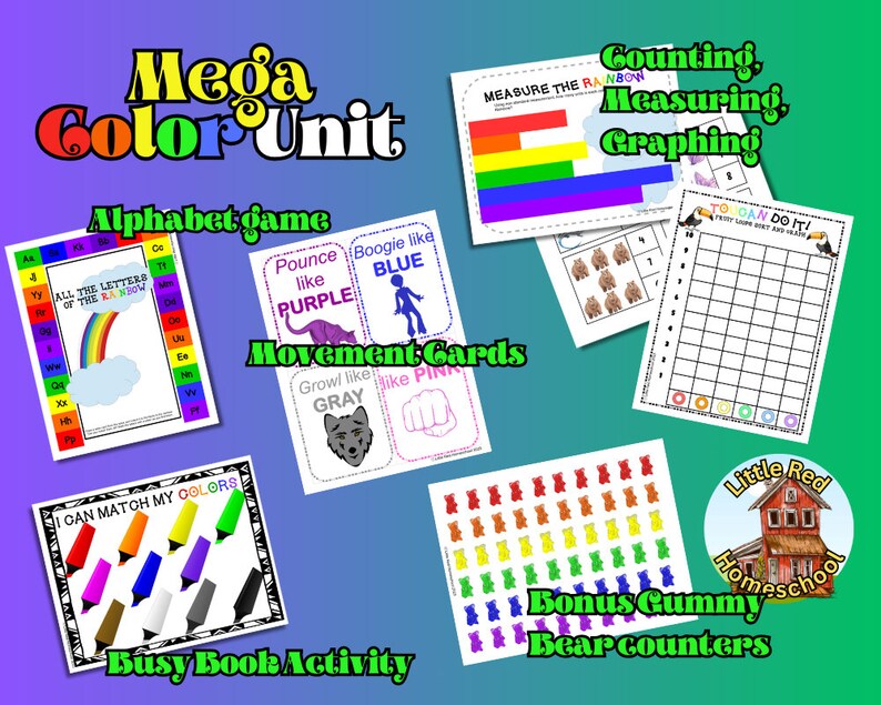 Mega Color Unit Preschool Activity Pack | 120+ Pages of Color Sorting ...
