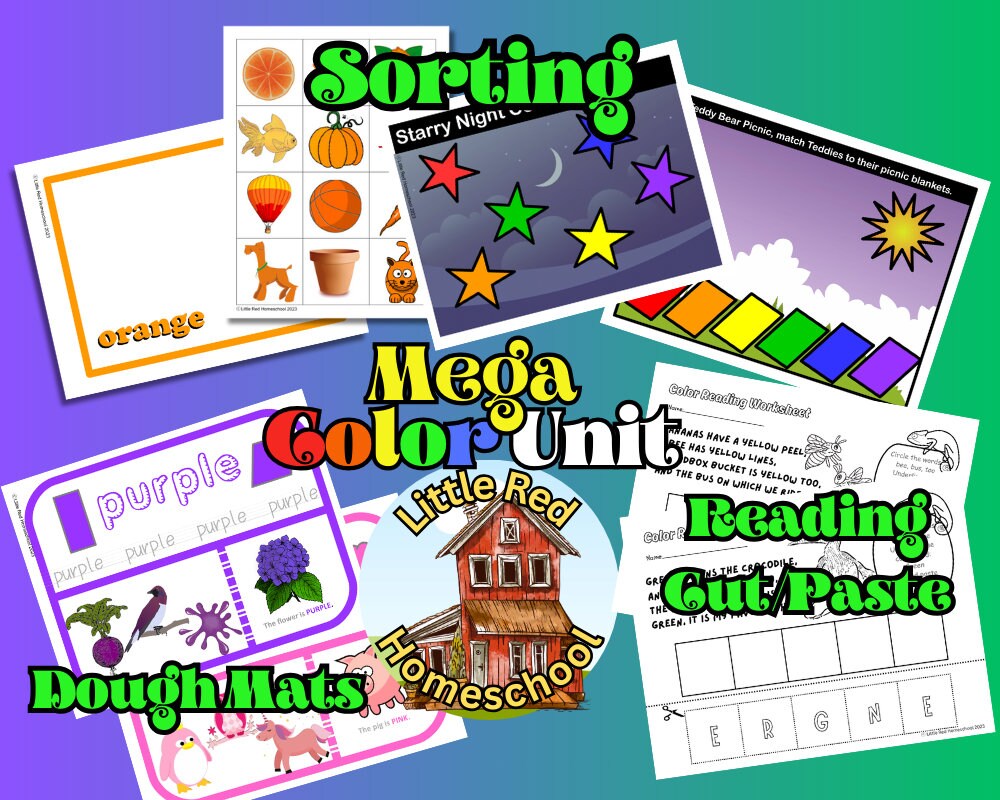 Mega Color Unit Preschool Activity Pack | 120+ Pages of Color Sorting ...