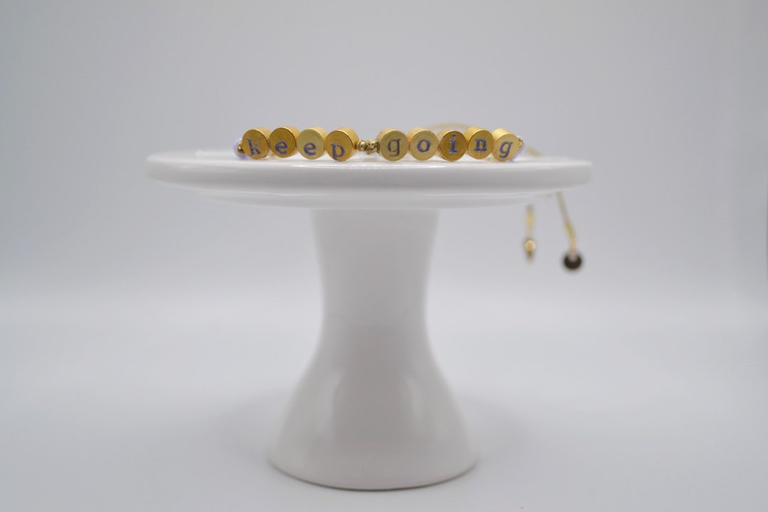 Gentle Reminder Letter Bracelet - Etsy