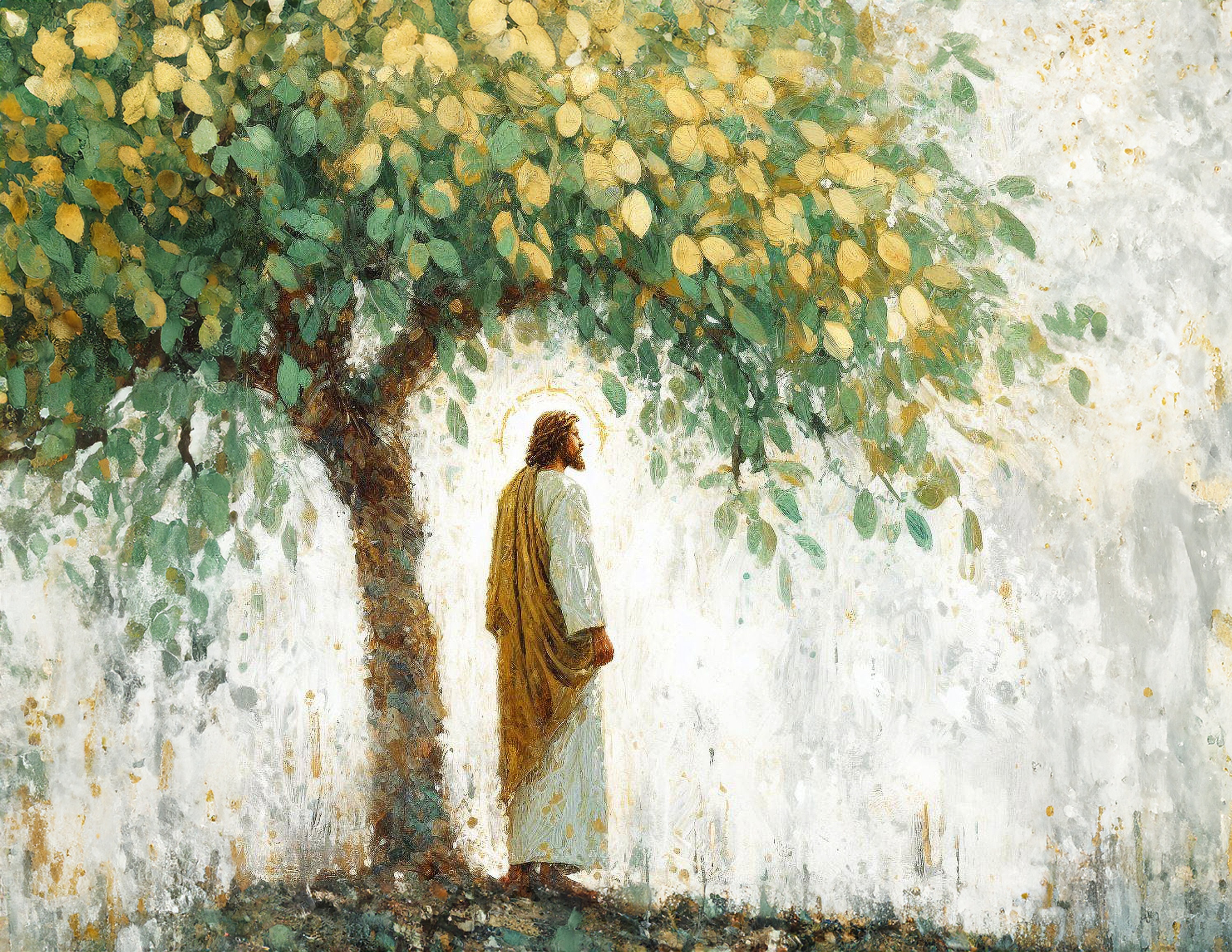 Her Leaf Shall Be Green Jesus Christ Christian Artwork Spiritual Wall ...