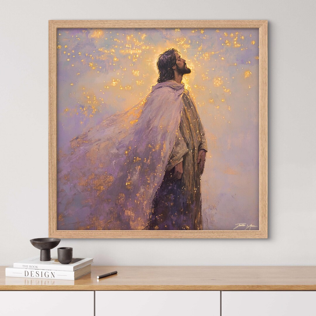 Divine Essence - Purple and Violet Artistic Hues of Jesus Christ and ...