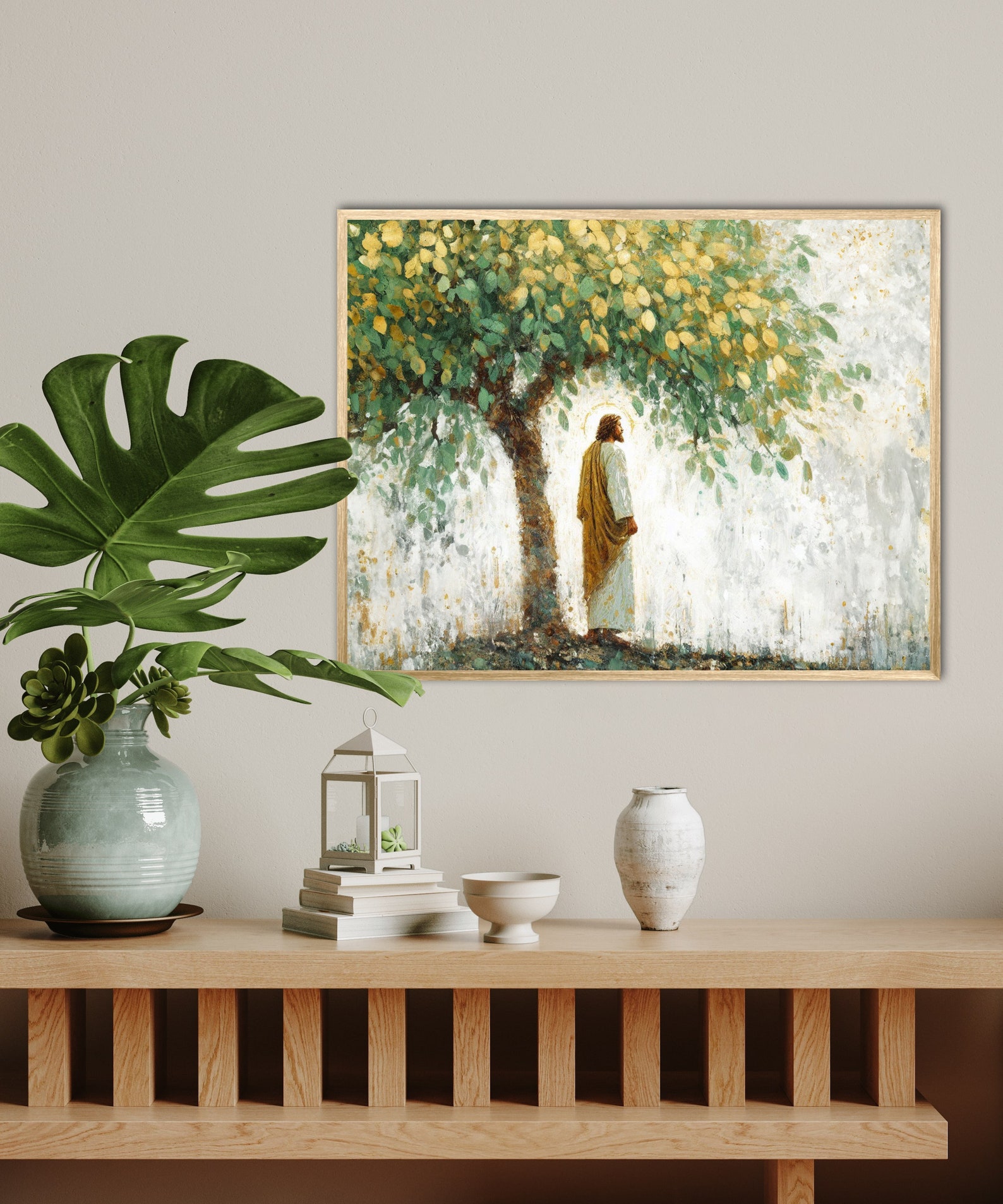 Her Leaf Shall Be Green Jesus Christ Christian Artwork Spiritual Wall ...