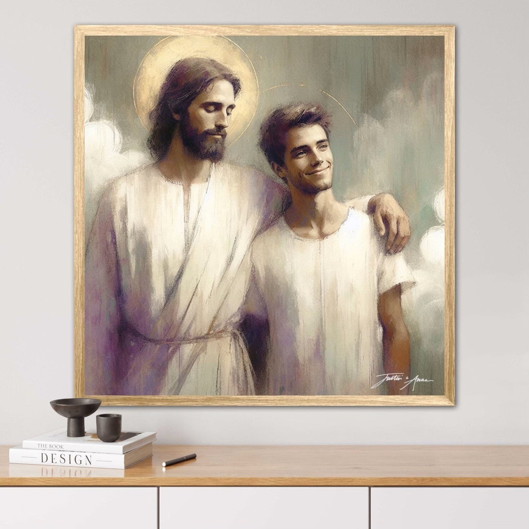Friend to Friend - Thoughtful and Heavenly Painting of Jesus Christ ...