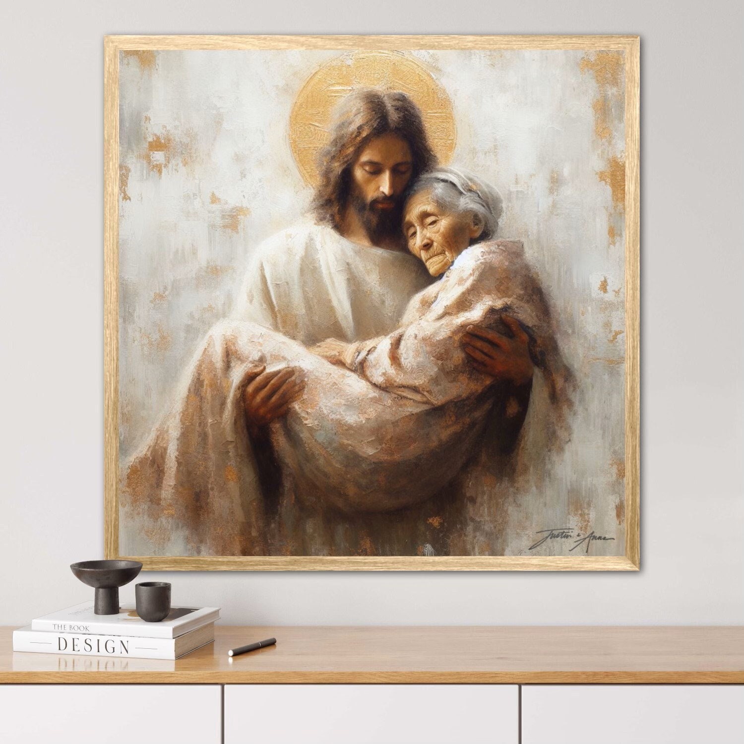 Arms of Safety - Adorable Jesus Christ and Savior Artwork Showing His ...