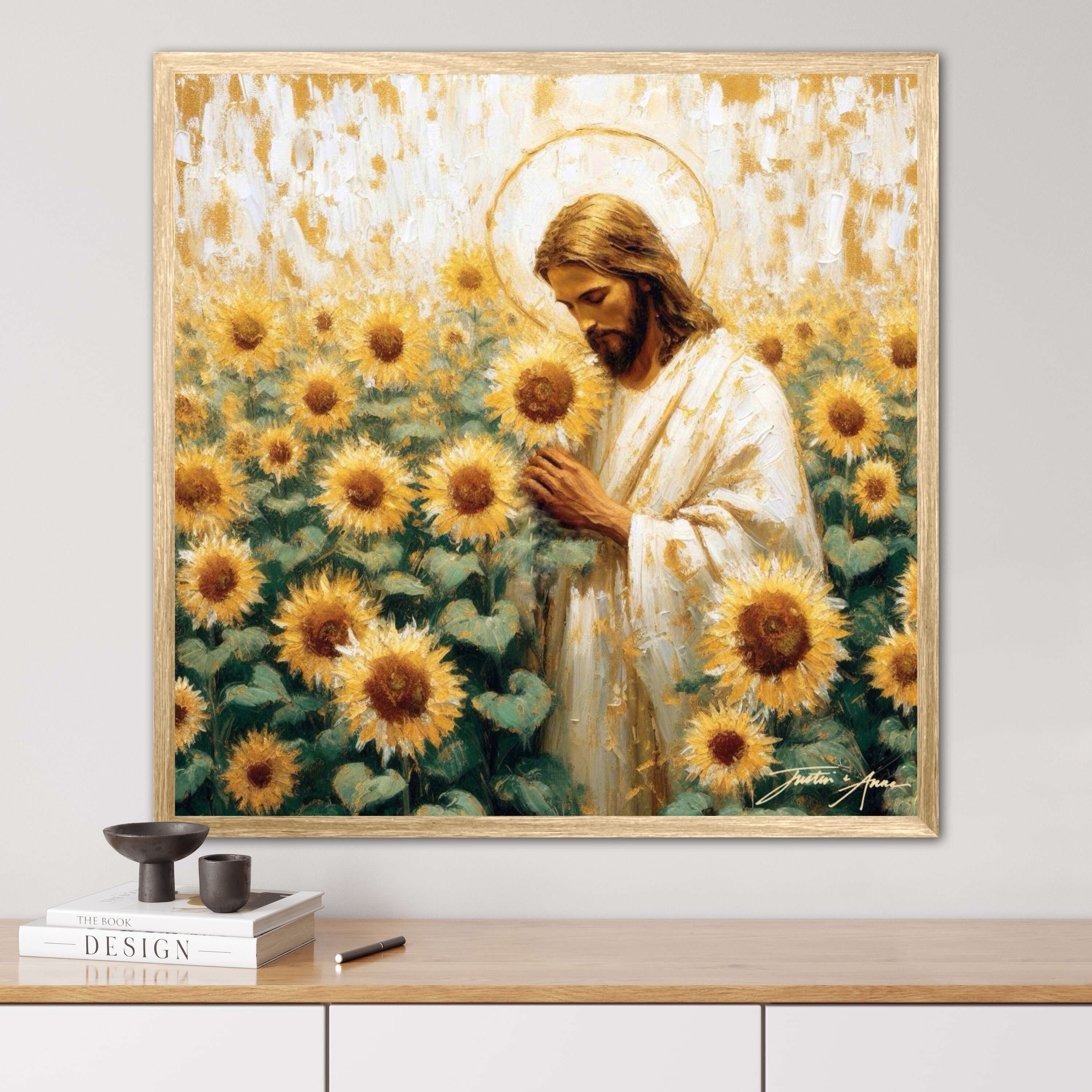 Following the Son - Gospel Art, Jesus Christ Amid Gardens of Green and ...
