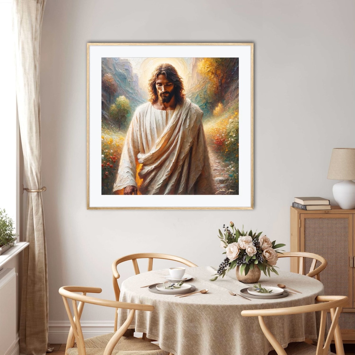 Beautiful World - Jesus Christ Nature Art Print for Teens and Adults ...