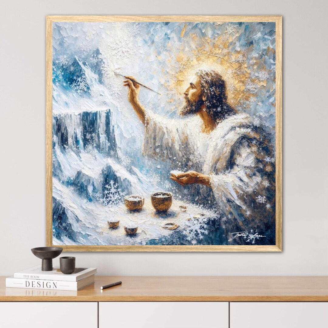 Winter's First Snow - Spiritual Winter Artwork Religious Snow Scene ...
