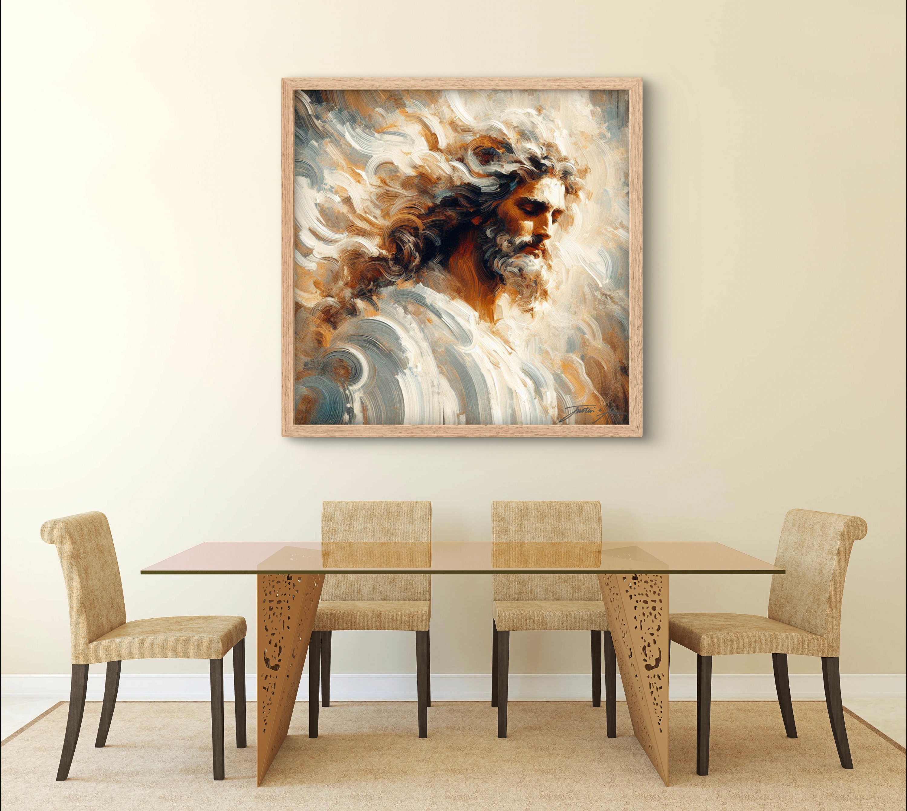 God the Eternal Father - Majestic Holy and Original Modern Painting of ...