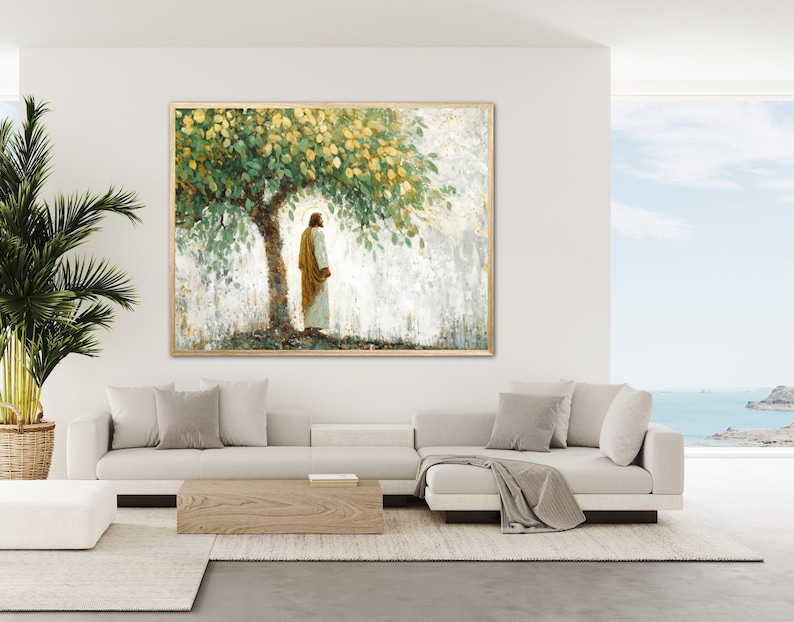 Her Leaf Shall Be Green Jesus Christ Christian Artwork Spiritual Wall ...