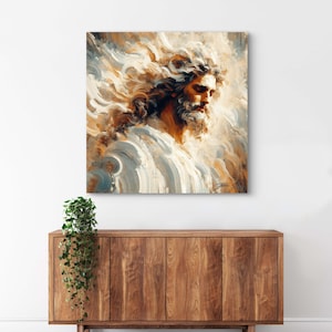 God the Eternal Father - Majestic Holy and Original Modern Painting of ...