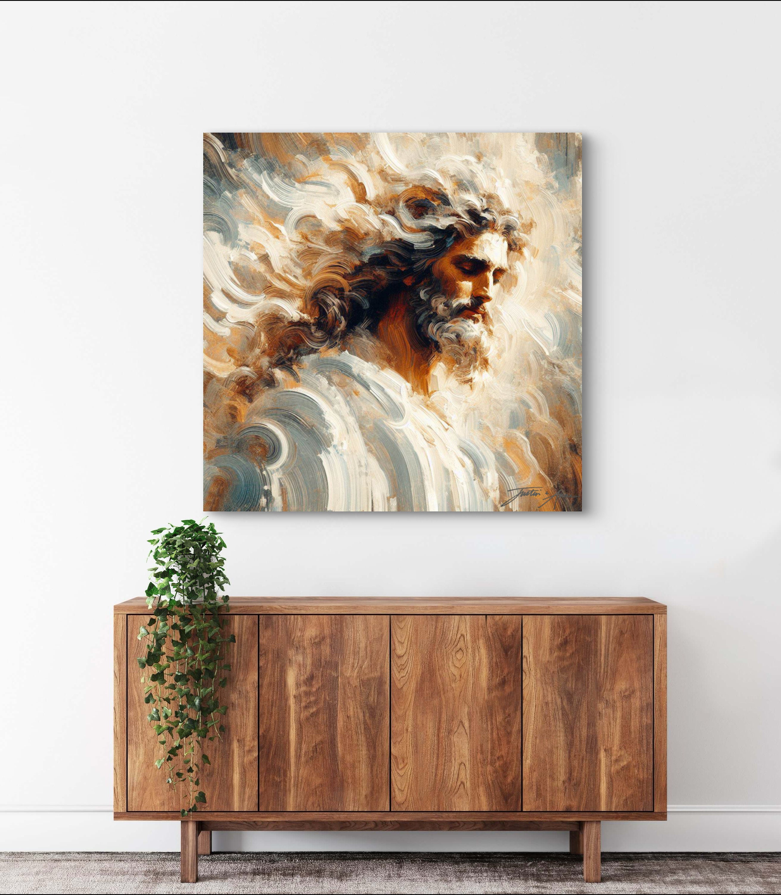 God the Eternal Father - Majestic Holy and Original Modern Painting of ...