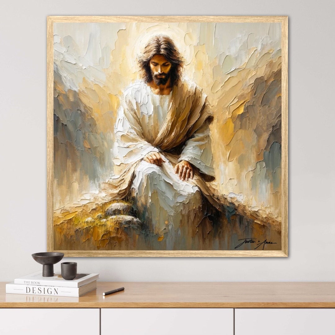 In Humble Prayer - Jesus Christ Praying to the Father, Digital Joyous ...