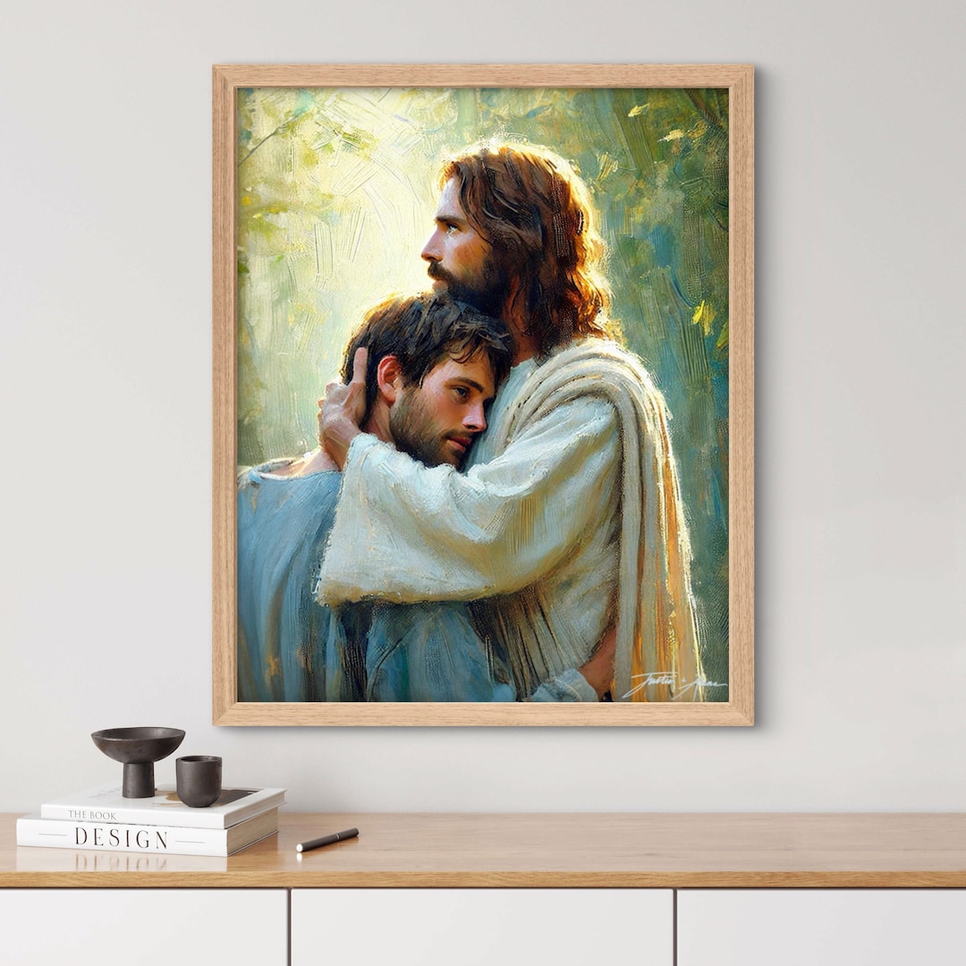 Divine Forgiveness - Touching and Sweet Gospel Imagery Painting of ...