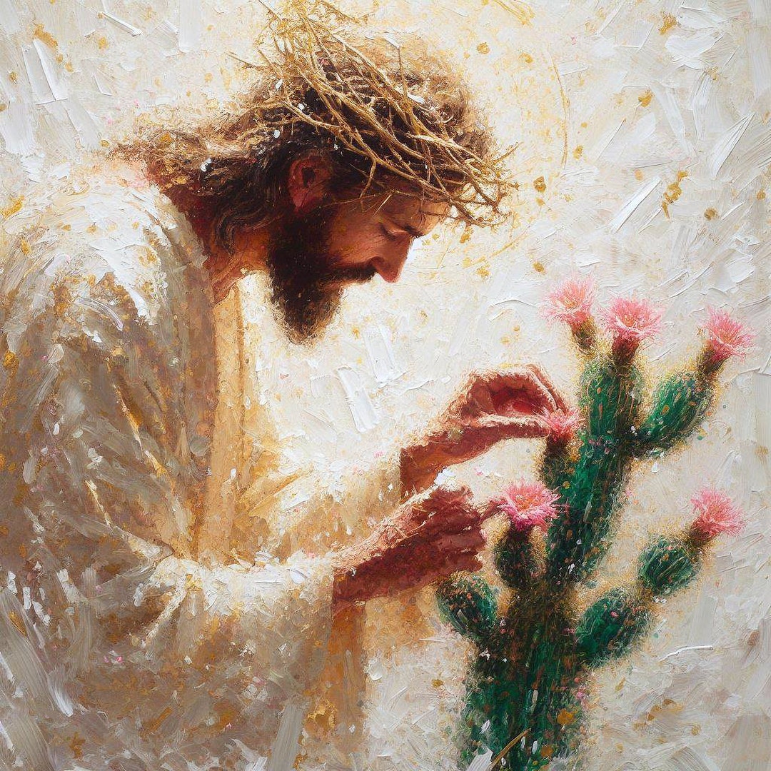 The Patient Gardener Jesus Christ Artwork, Paintings of the Messiah ...