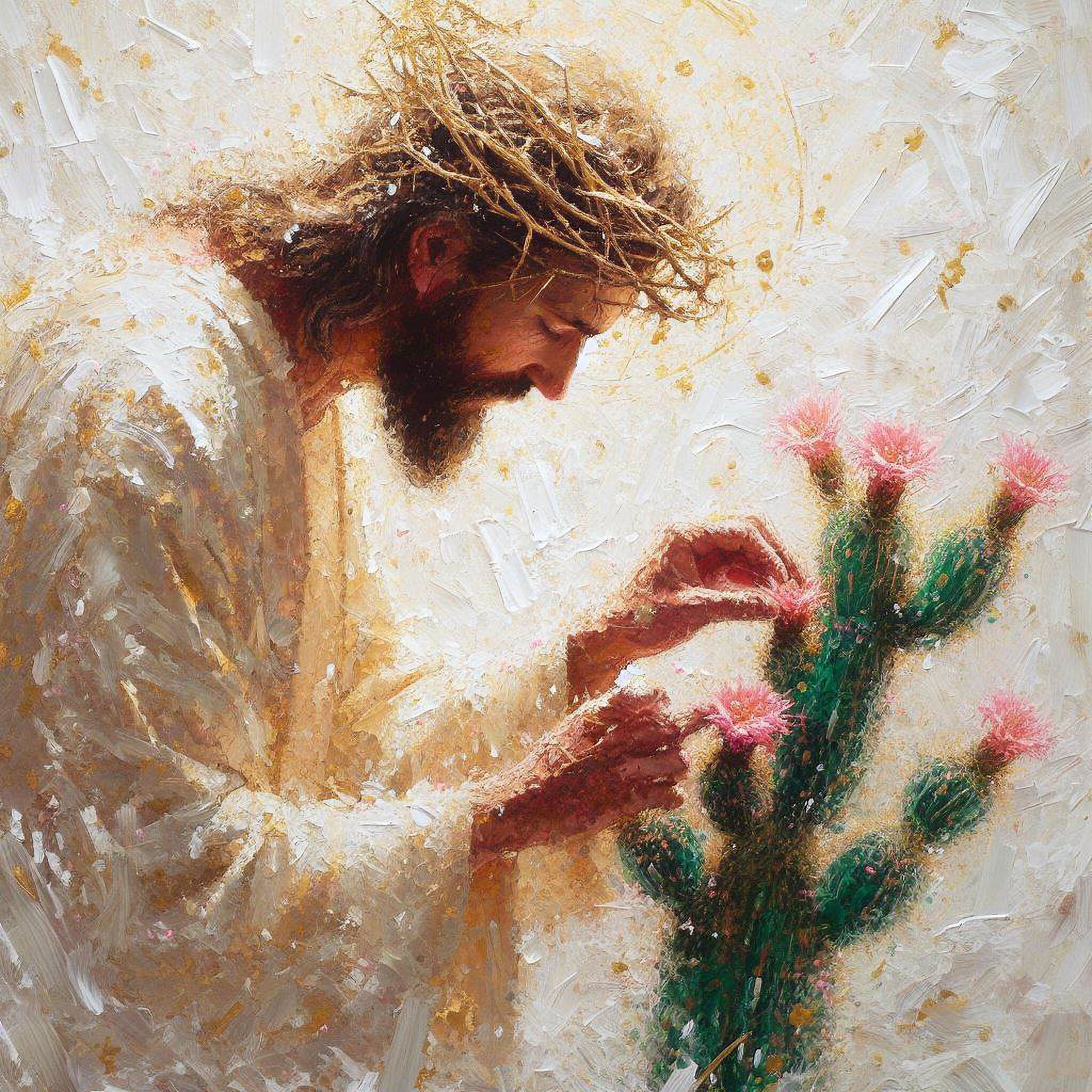 The Patient Gardener Jesus Christ Artwork, Paintings of the Messiah ...