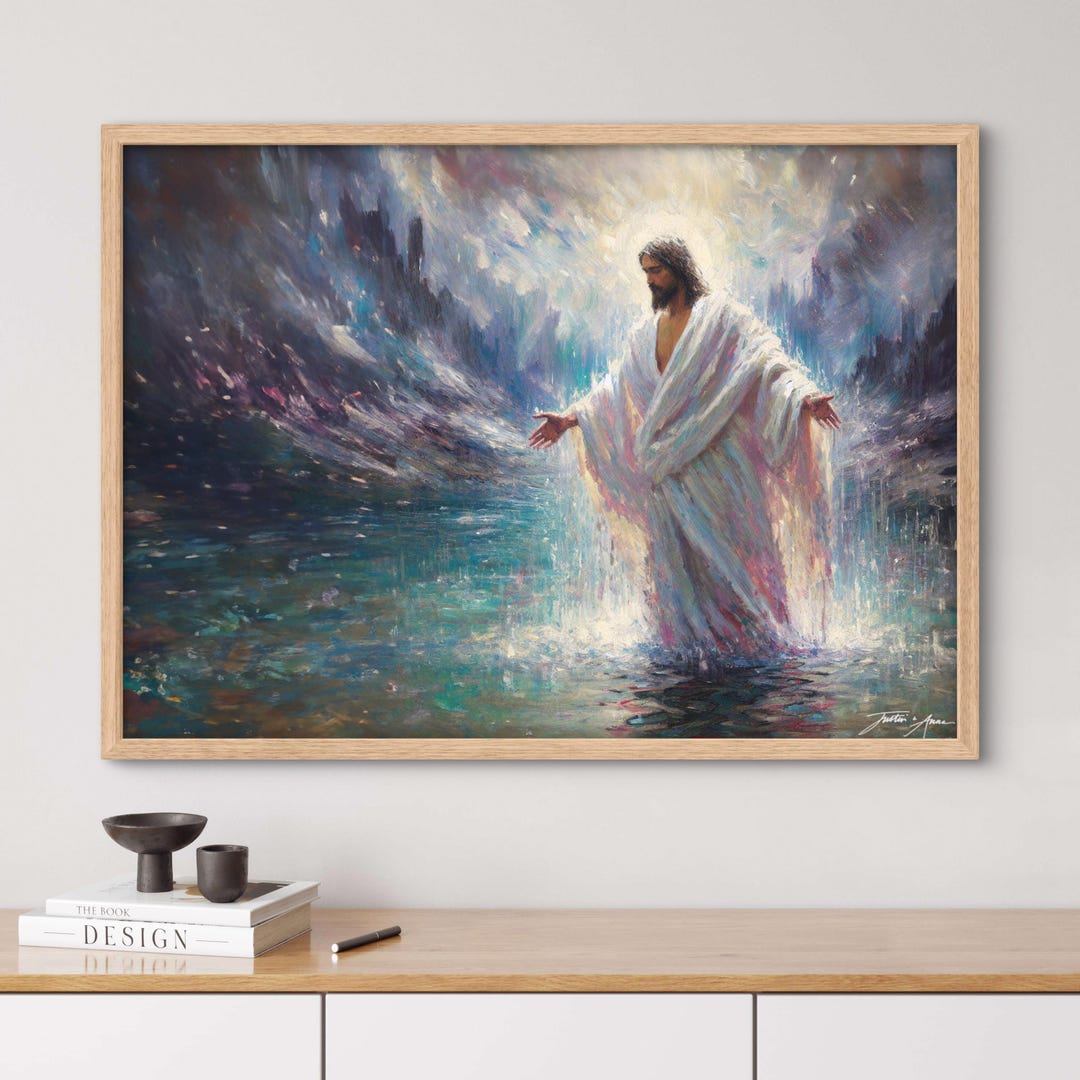Waters of Baptism - Baptist Baptism Water Jesus Christ Painting for ...