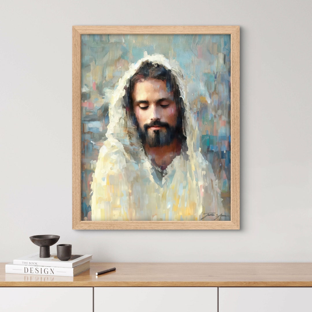 Beautiful Savior - Vertical Portrait Messiah Alpha and Omega Small ...
