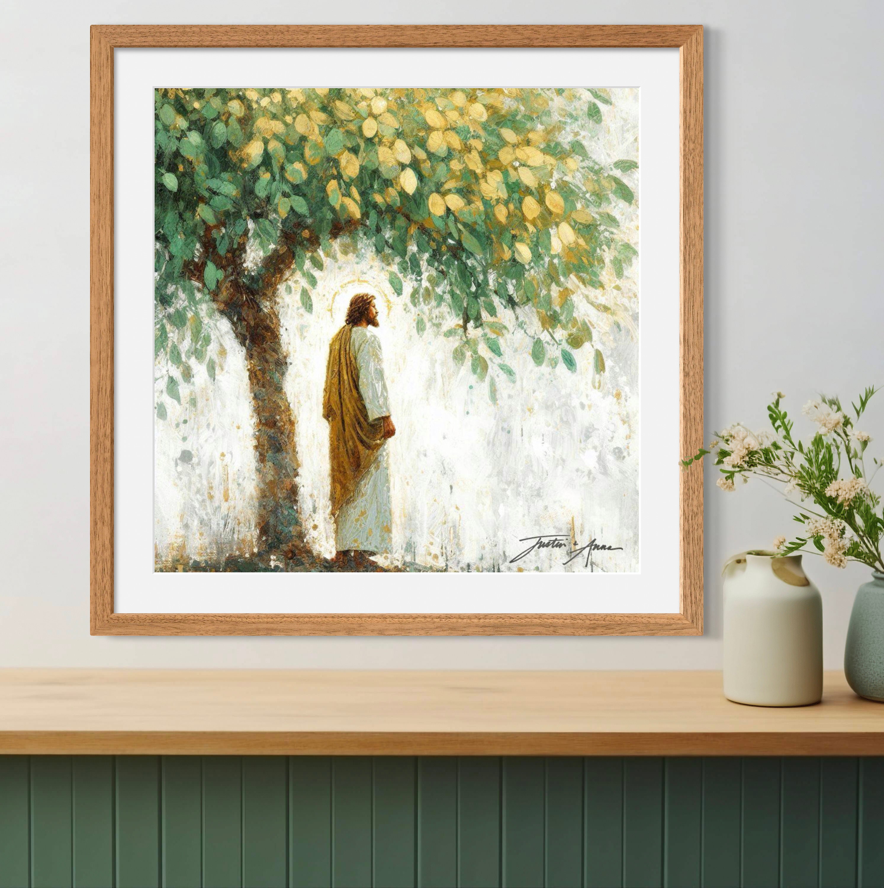 Her Leaf Shall Be Green - Jesus Christ Christian Artwork Spiritual Wall ...
