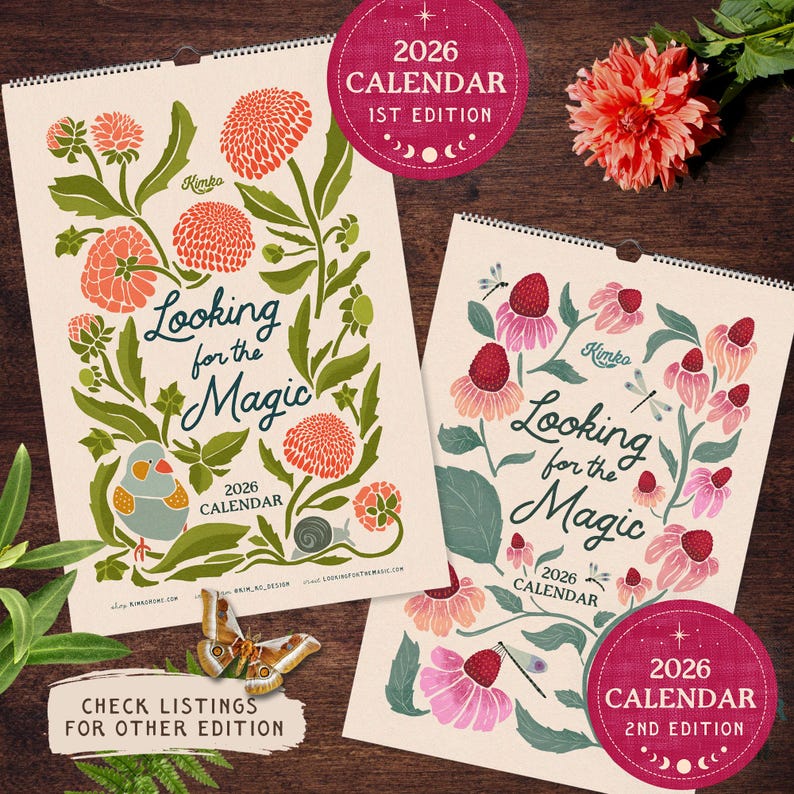 2026 Botanical Wall Calendar | Nature-inspired Floral Art | Mindful ...