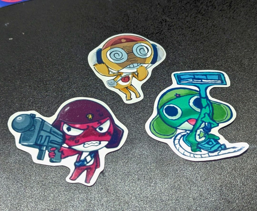 Sgt. Frog (original Artwork) Glossy Stickers - Etsy