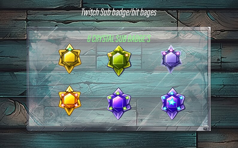 Twitch Crystal Sub Badge | | Sub Badge Twitch, Twitch Bit Badge, Twitch ...