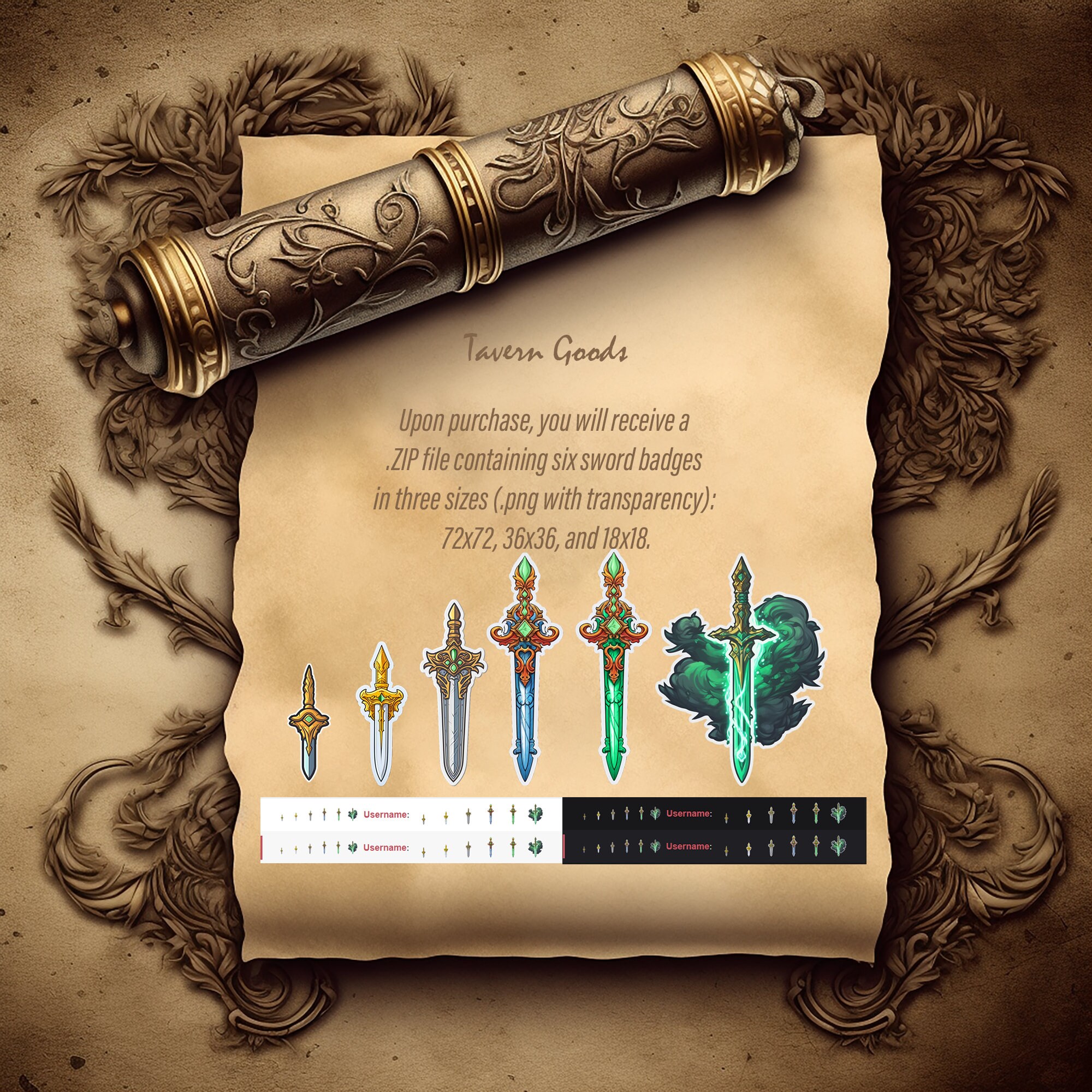 Twitch Sword Badges | Twitch Sub Badges, Twitch Bit Badges, Character ...