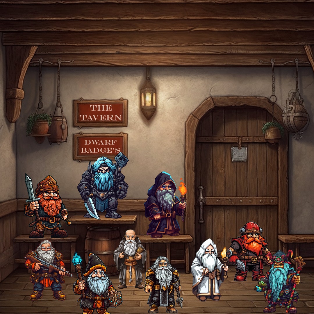 Twitch Dwarf Badges | Twitch Dwarf Classes Badges, Custom Emotes ...