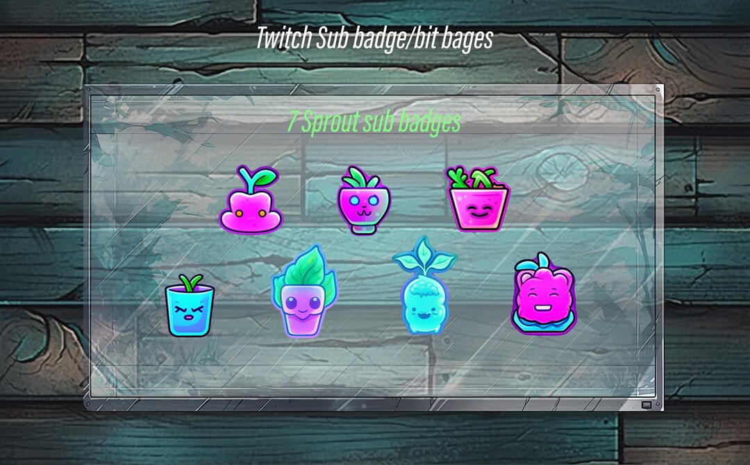 Twitch Sprout Sub Badge | | Twitch Plant Sub Badge, Twitch Plant Badge ...