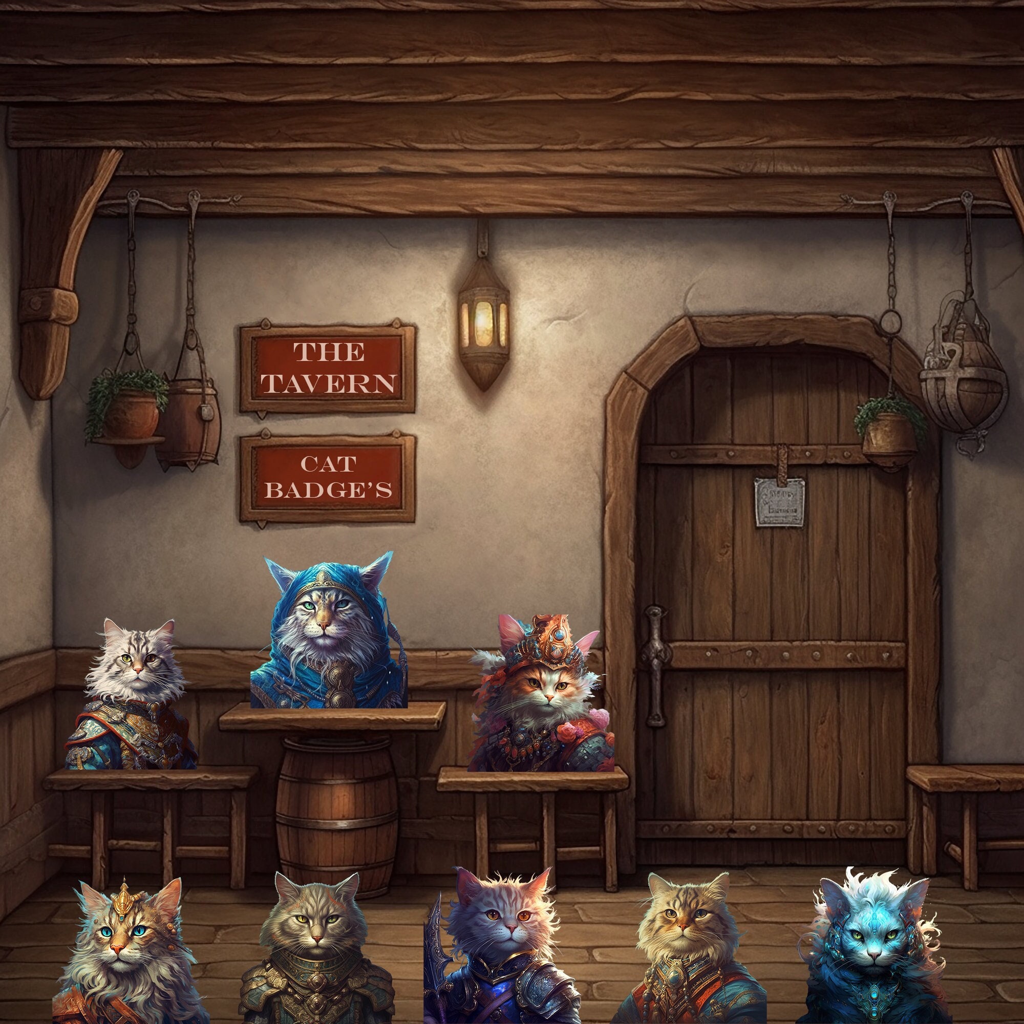 Twitch Cat Badges | | Eight Twitch Kitty Cat Sub Badges, Twitch Warrior ...