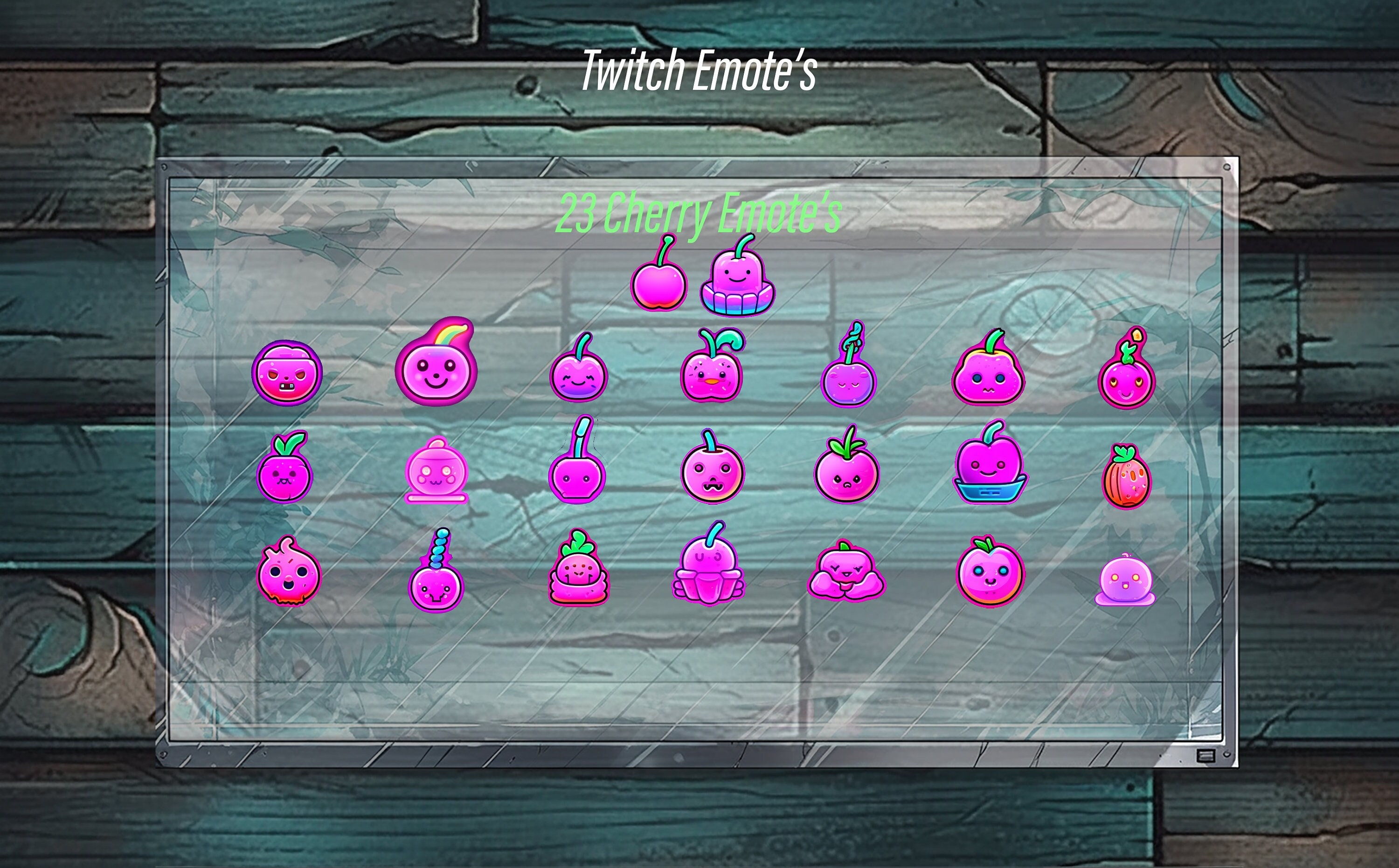 Twitch Cherry Emote | Twitch Emote, Twitch Cherry Face Emote, Twitch ...