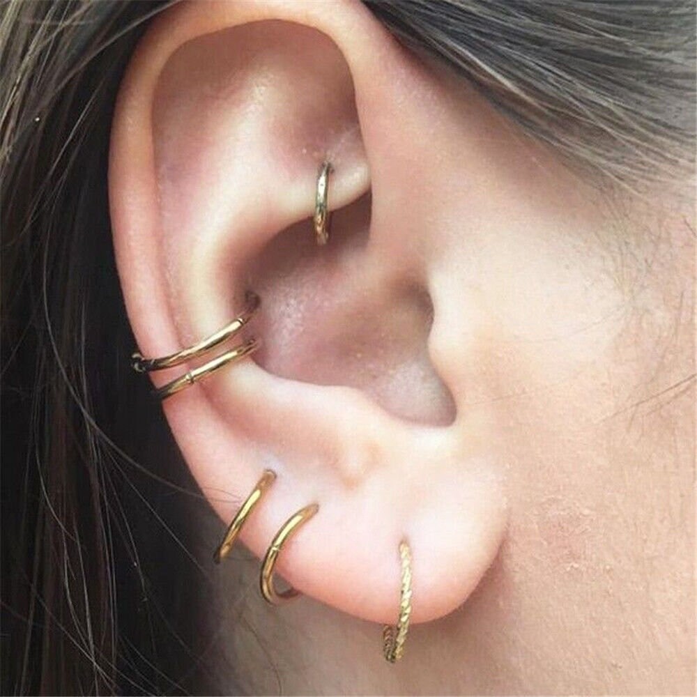 Surgical Stainless Steel Seamless Nose Ring/tragus/cartilage Hoop ...